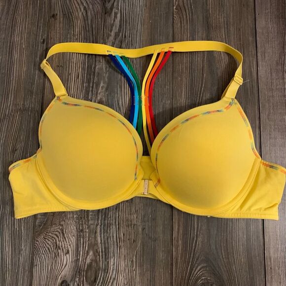 Cacique | Intimates & Sleepwear | Cacique Yellow Rainbow Strap ...